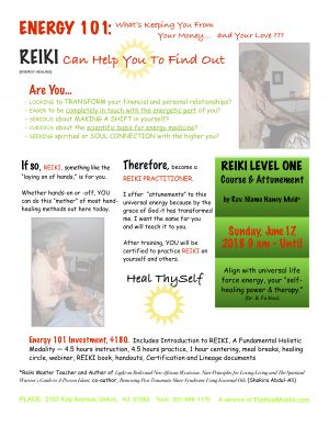 updated Reiki flyer | The HealMobile